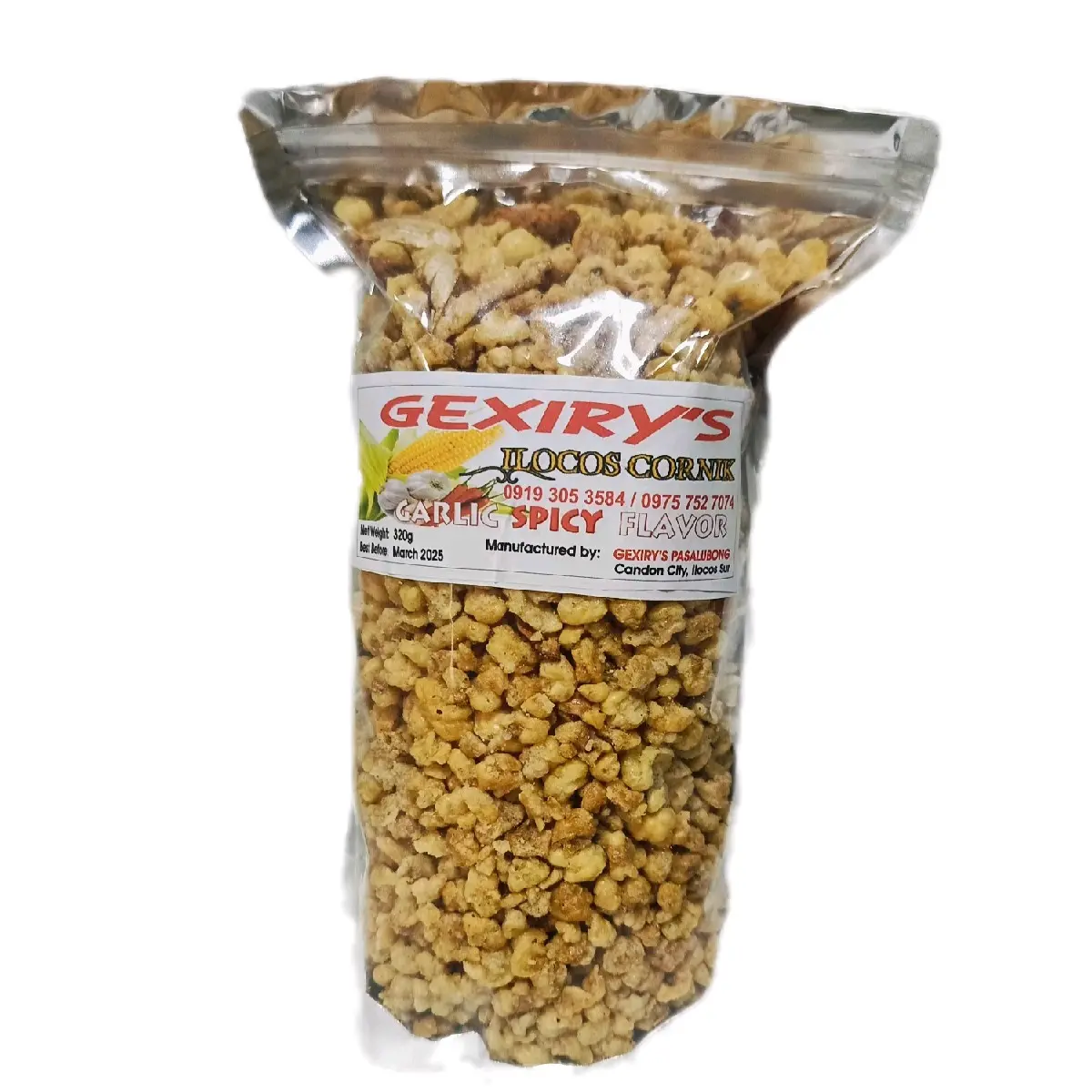 Ilocos Chichacorn cornik snack Gexiry's Ilocos cornick 320g/200g Crispy ...