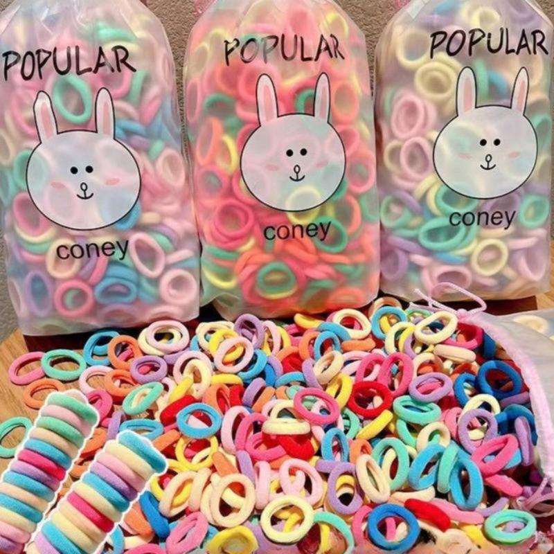 100Pcs High Elastic Kids Hair Rope Korean Style Baby Girls Elastic ...