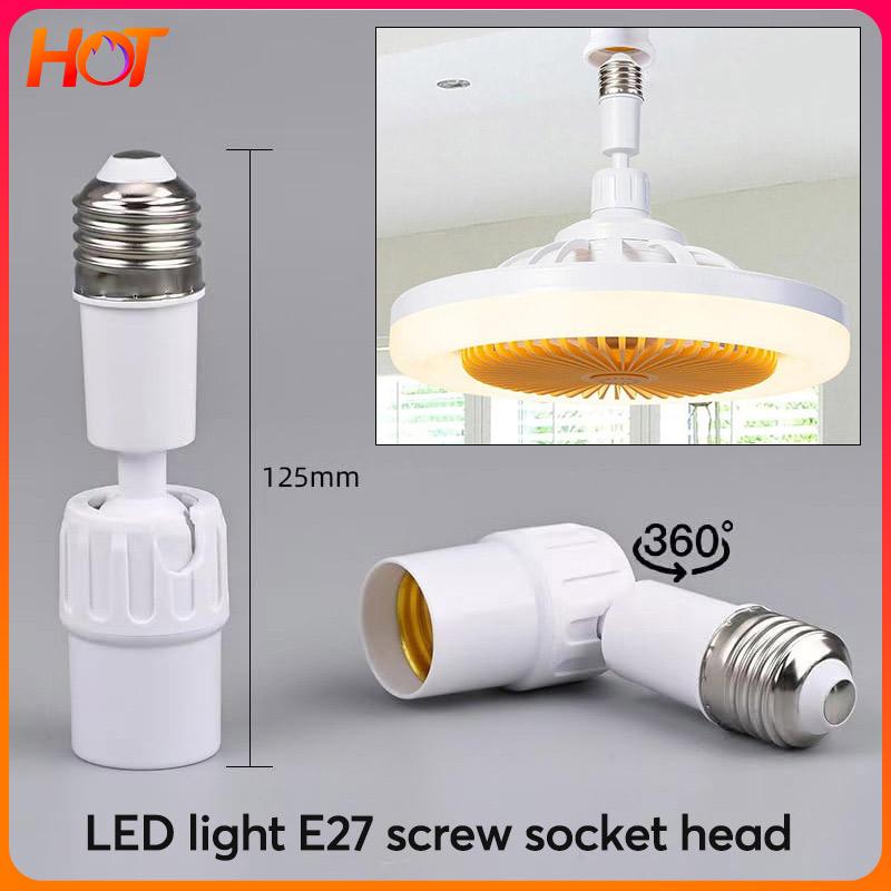 E27 Extension Lamp Base Flexible Position Holder Extender Socket ...