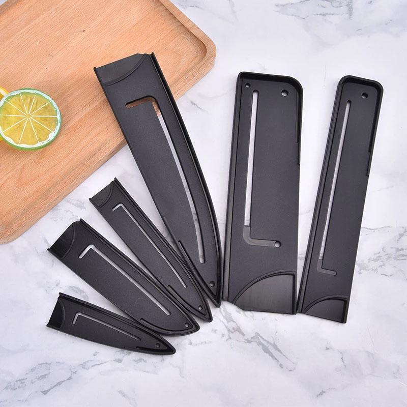 Kitchen Knife Sheath Black Plastic Knife Covers Knife Blade Protector ...