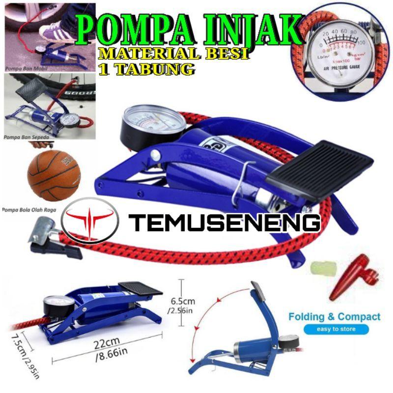 Pompa Angin Pompa Injak Untuk Ban Motor Sepeda Mobil Poma Darurat ...