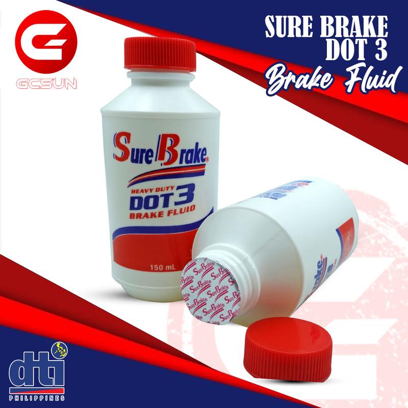 SURE BRAKE FLUID 150ML UNIVERSAL -GCSUN MOTORCYCLE - TikTok Shop ...