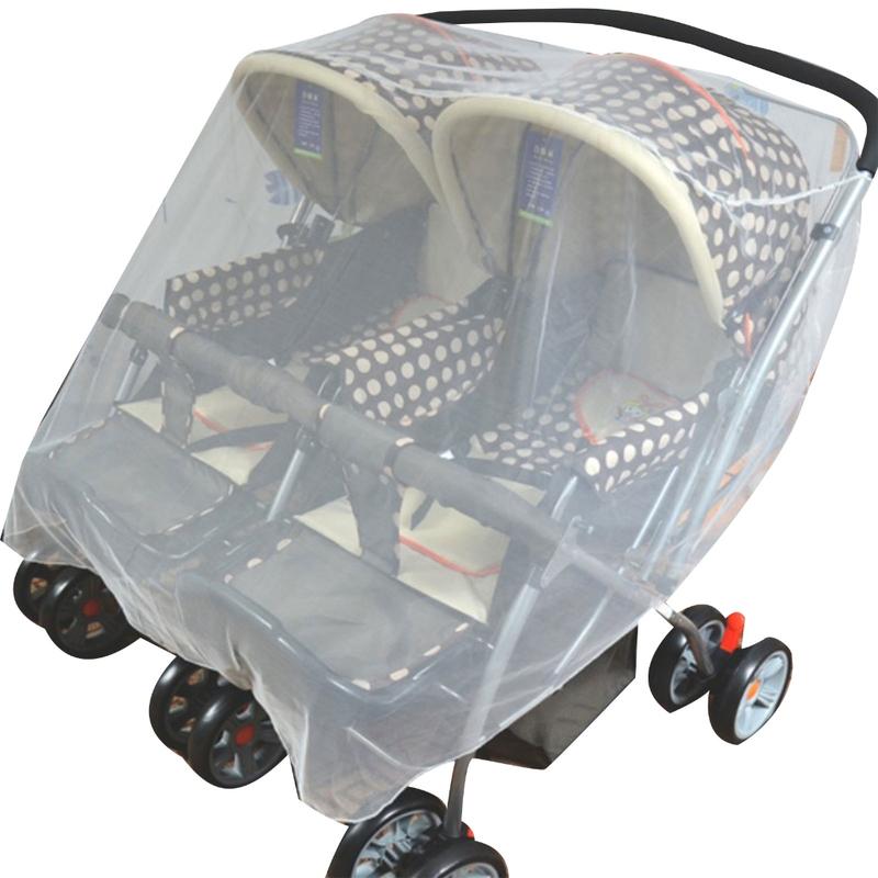 Sun Protective Bug Net for Twin Stroller Fine Mesh Cover Breathable ...