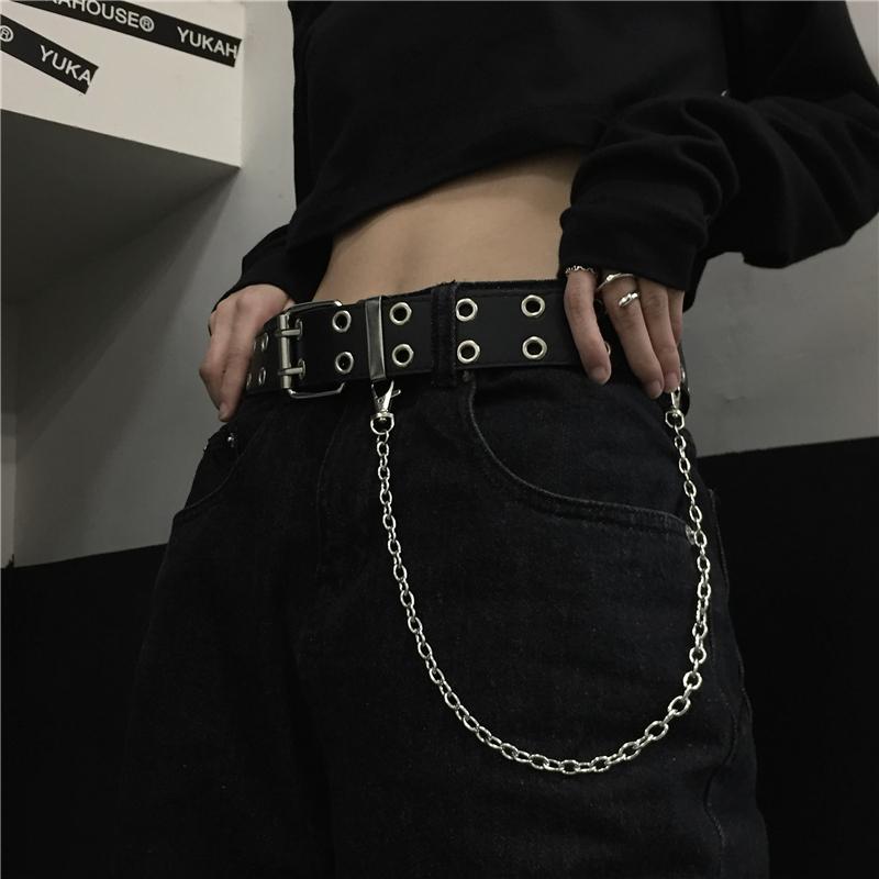 Punk style belt Korean version of the fashion chain belt waist - TikTok ...