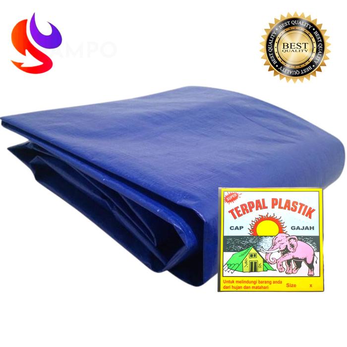 Jual Terpal A3 3x4 meter jadi biru silver cap gajah /korea / Terpal ...