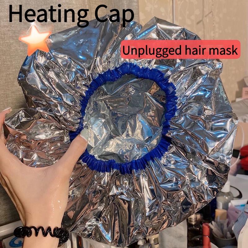 Unplugged Hair Mask Shower Cap Self-Heating Tin Foil Constan - TikTok ...