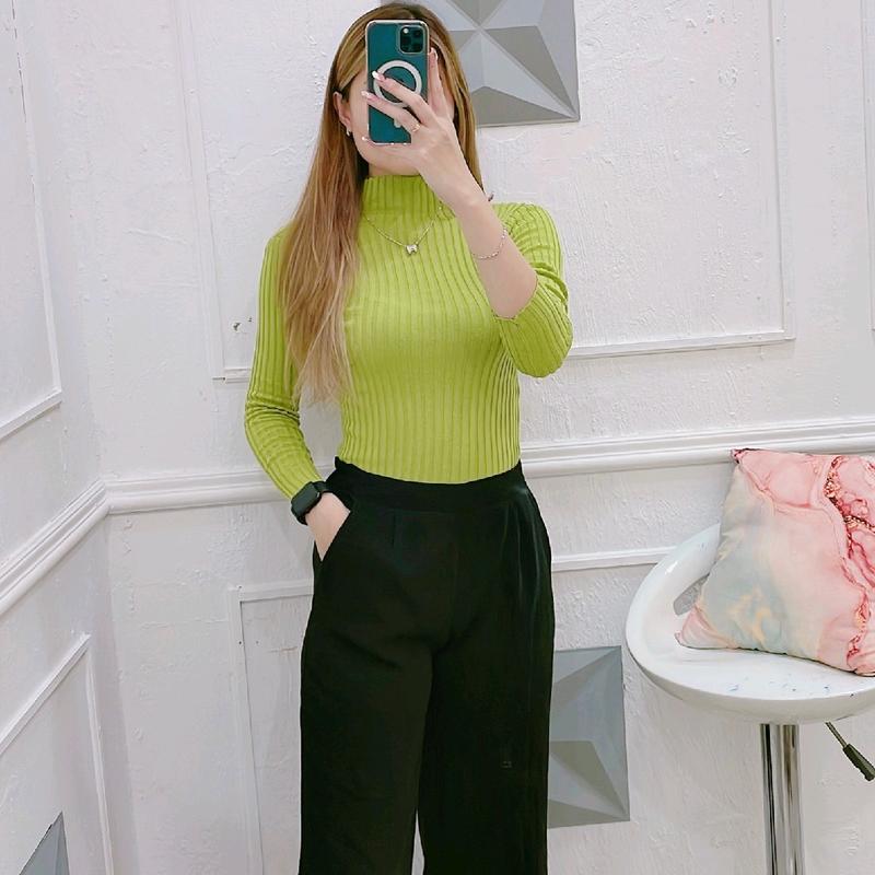 Aisha Inner Rajut Baju Dalaman Turtleneck Knit Manset Atasan - Shop ...