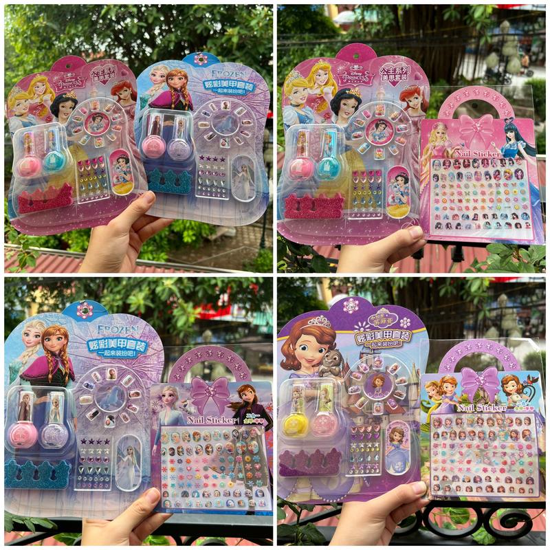 Dán móng tay, sơn móng tay elsa 3 trong một cho bé (sơn móng - TikTok ...