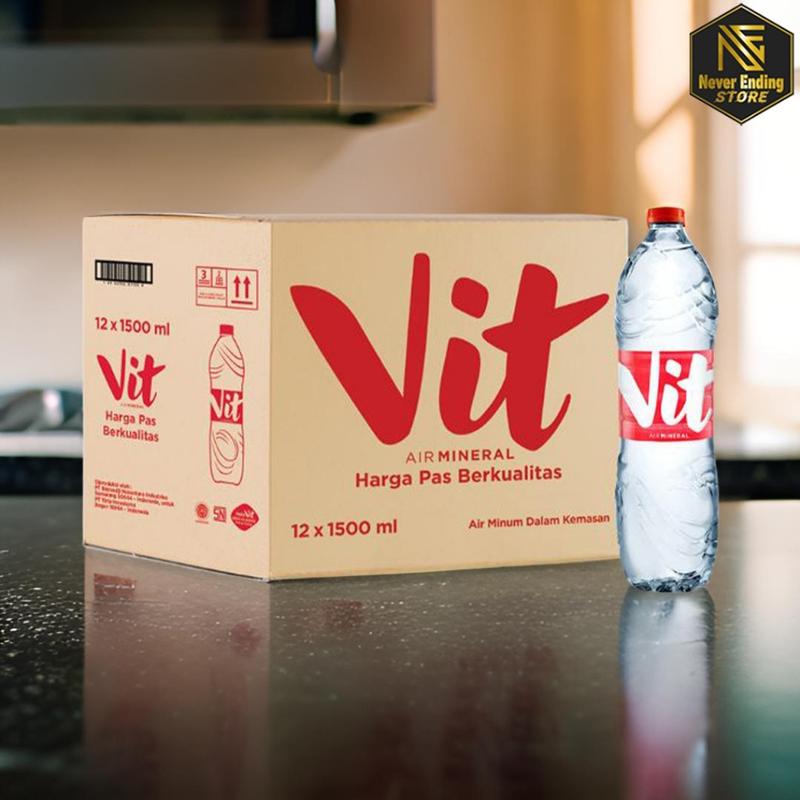 Air Mineral Vit Botol 1500ml 1Karton Isi 12pcs Water Minuman - Shop ...