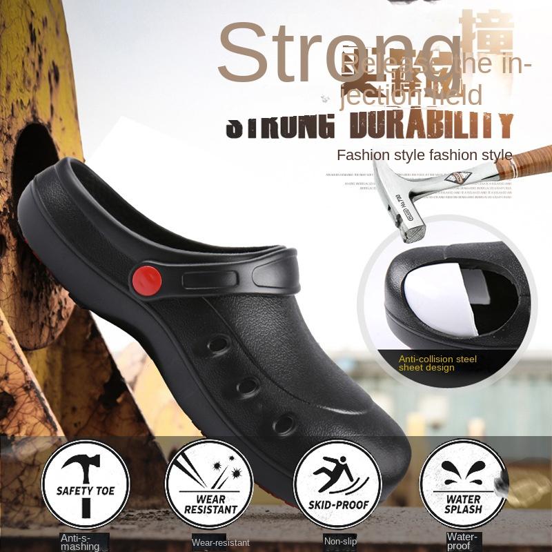 Men Women Anti-smashing Safety Shoes Waterproof Chef Shoes Anti-slip ...