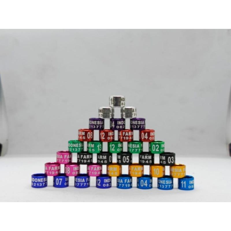 RING BURUNG MODEL LASER MERPATI MURAI LOVEBIRD PUTER PERKUTUT CETAK ...