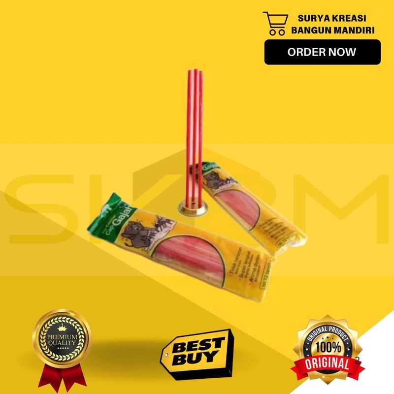 LEM LALAT CAP GAJAH - LEM LALAT STICK (12 STIK) - PERANGKAP LALAT - LEM ...