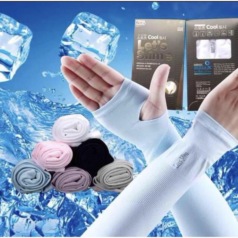 LETS SLIM ICE COOL UV ARM PROTECTION SLEEVE(UNISEX) - TikTok Shop ...