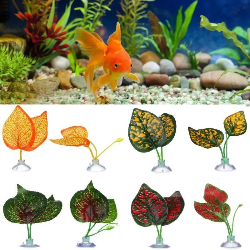 Artificial Leaves Fish Perch Betta Spawning Resting Leaf Floating ...
