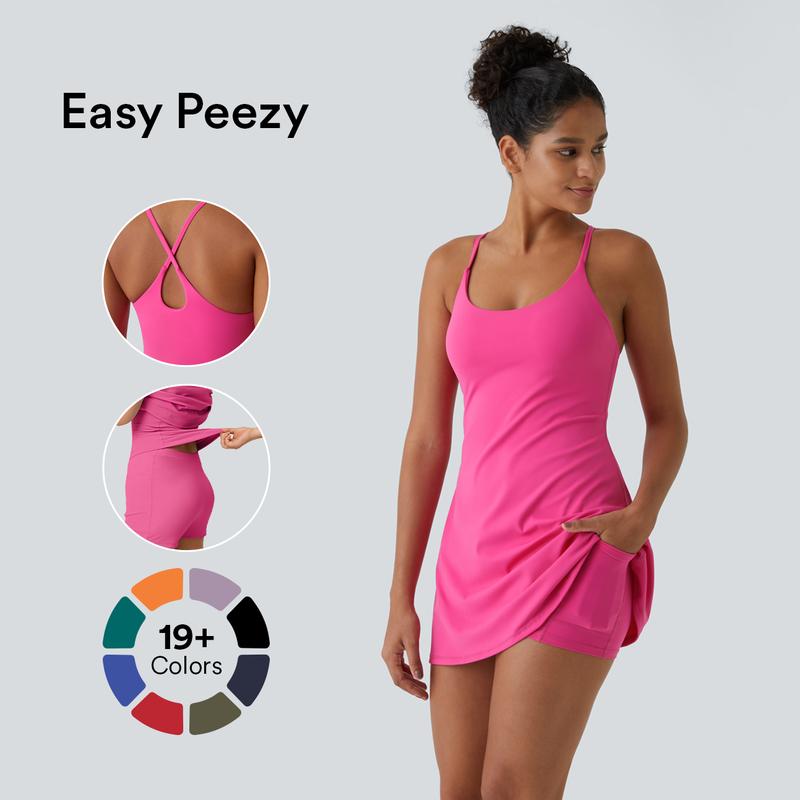 Halara Softlyzero Plush Backless Active Dress-Easy Peezy, Spring ...