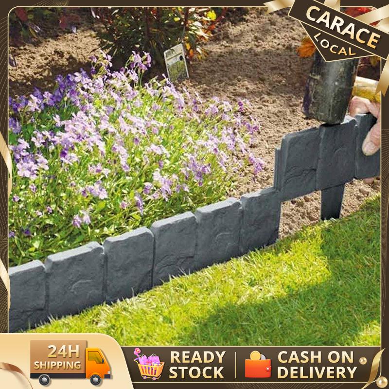Garden Edging Border Plastic Garden Decoration T Shape Stone - TikTok ...