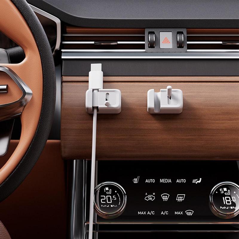 Creative Lever-type Data Cable Organizer Car Mounted Cable Holder ...