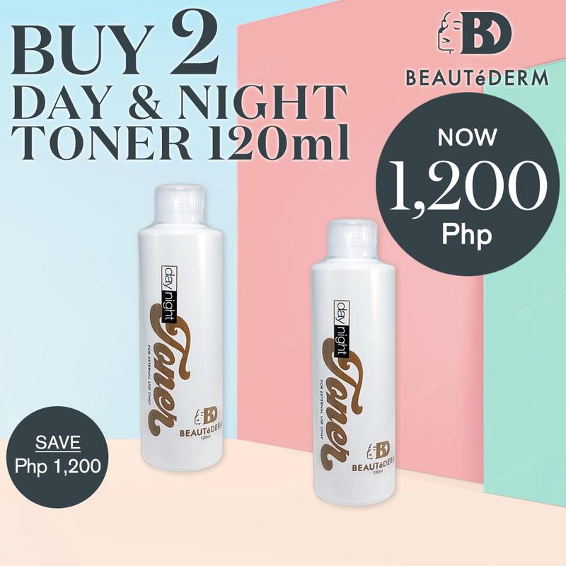 Beautederm Day and Night Toner 120ml Promo Buy 1 Take 1 Skincare ...