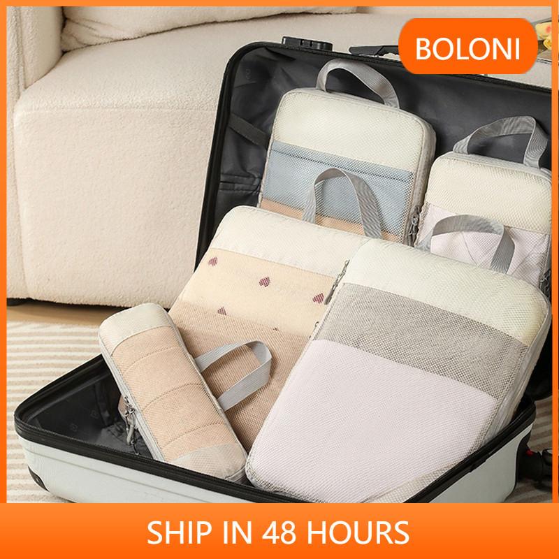 Compression Travel Organizer Bag Set of 5 Luggage Expansion Bag ...