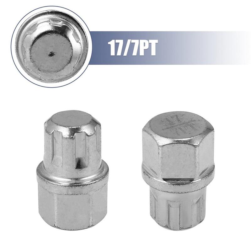 17/7PT Solid Auto Anti Theft Wheel Lock Lug Nut Screw Remova - TikTok ...