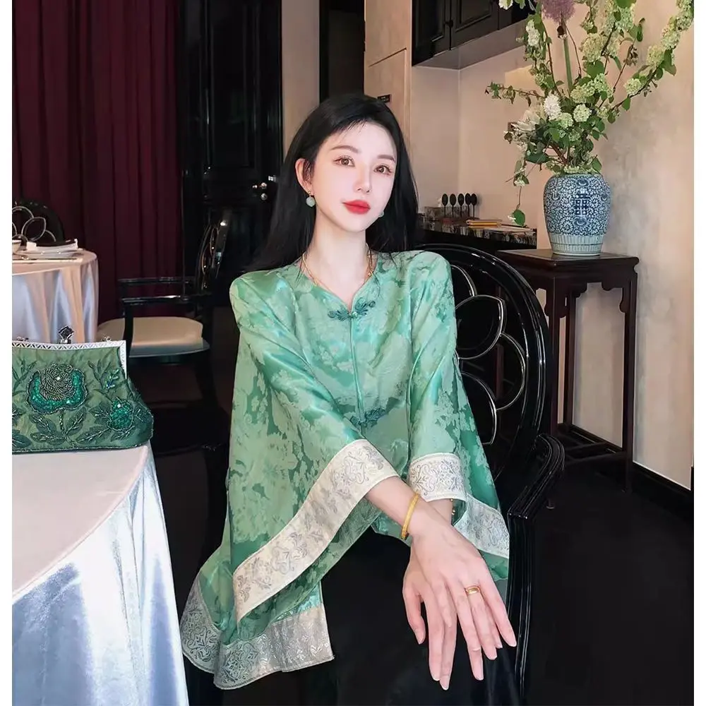 Baju Atasan Reben Tampalan Nipis, Rekaan Baru Musim Panas 2025, Gaya ...
