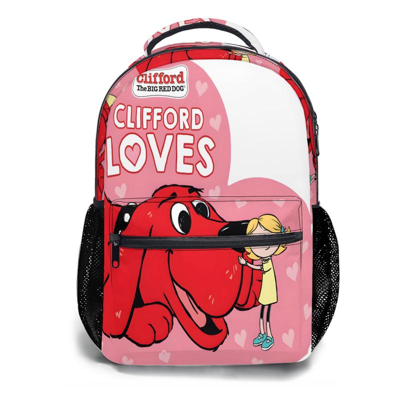 Cartoon Clifford the Big Red Dog Backpack Anime Cosplay Backpack ...