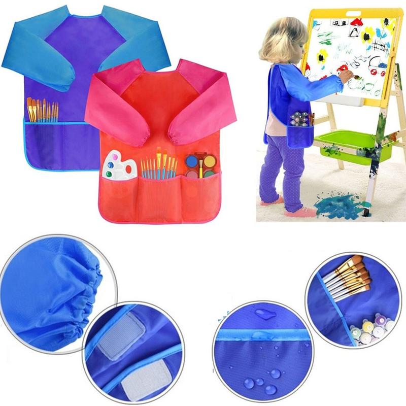 Apron dapur pembakar bayi, apron lukisan kanak-kanak, seni kalis ...
