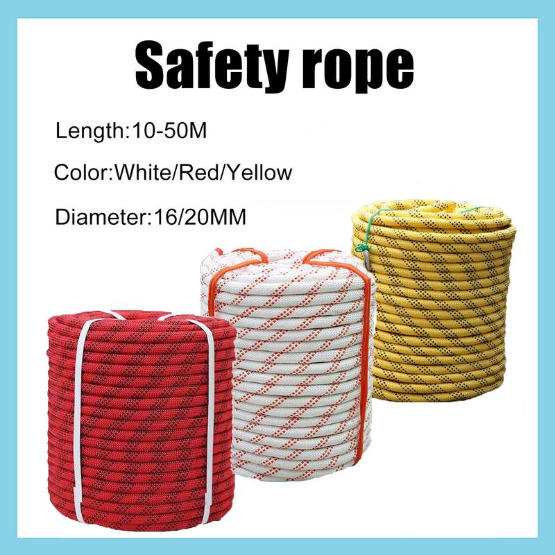 Diameter 16/20mm Length 10-50M climbing rope static rope safety ...