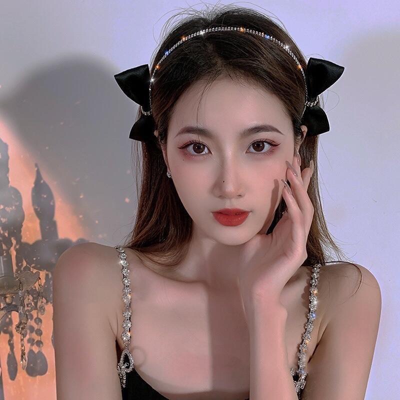 Ikat Rambut Ikatan bentuk rama-rama mewah, Fesyen Korea, Elegan ...