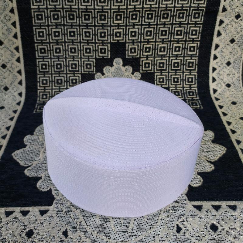 PECI PUTIH KOPYAH PUTIH HAJI KALBUT TINGGI 8CM SONGKOK PUTIH - Shop ...