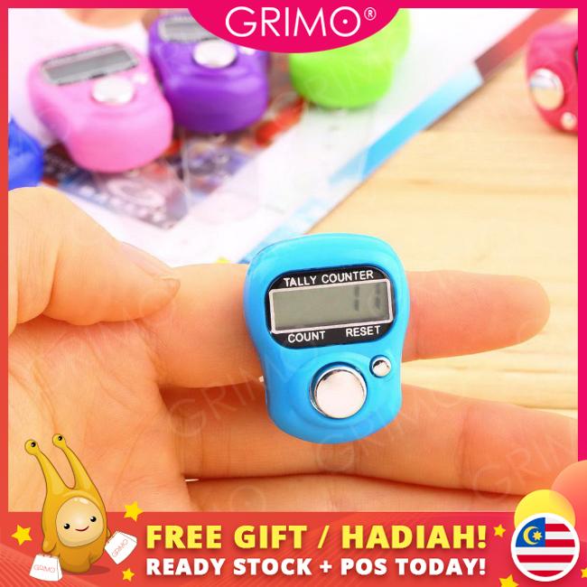 READY STOCK GRIMO Digital Finger Counter LCD Electronic Tasbih - TikTok ...