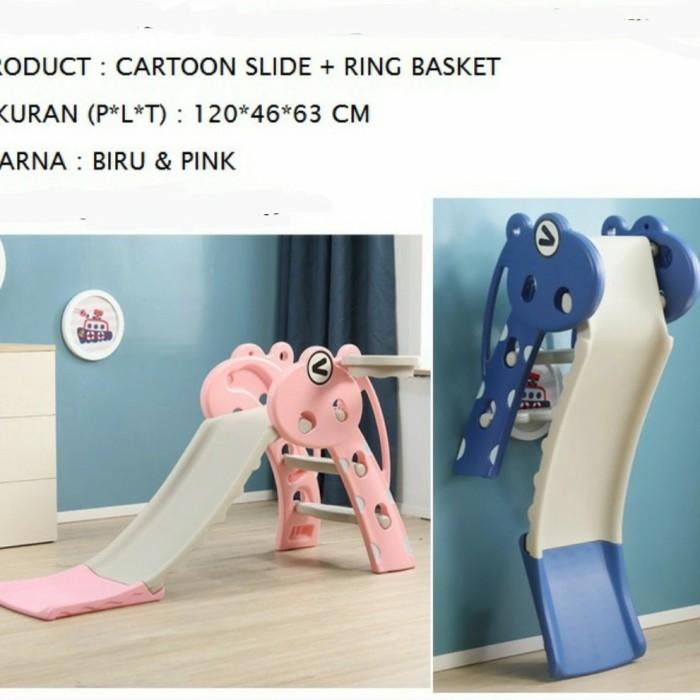 perosotan CT6-32 Cartoon Slide + Ring Basket Anak - Shop | Tokopedia