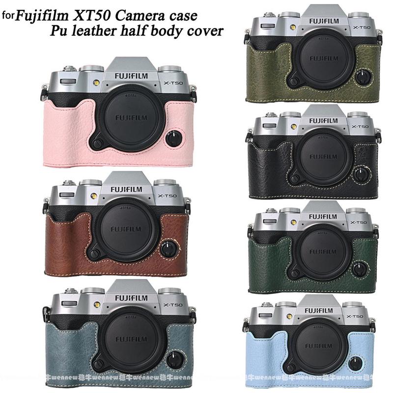PU Leather Casing for Fujifilm XT50 Camera Case Bag Half Bod - TikTok Shop Singapore