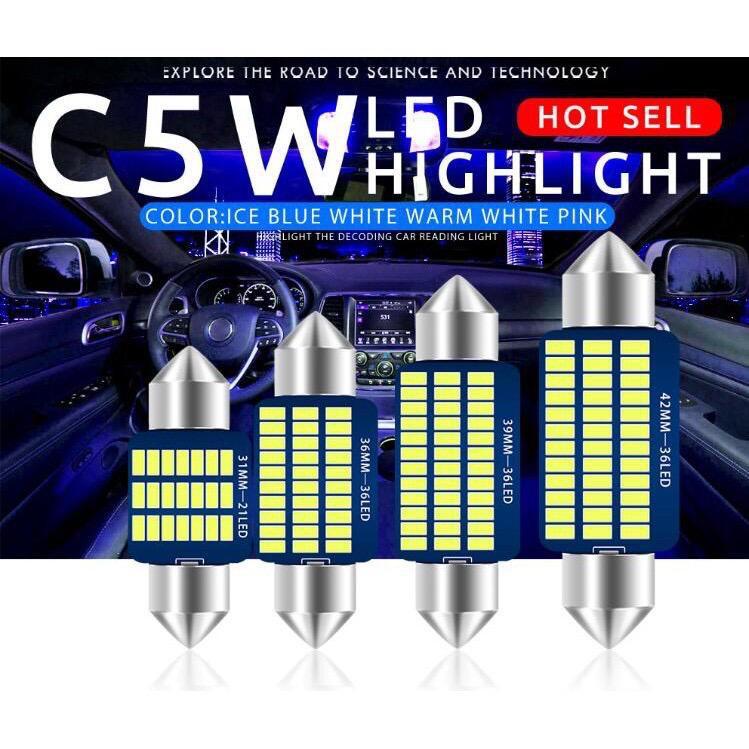 1pc Car Interior LED Lamp Package Kit T10 & 31 36 39 41mm Light ...