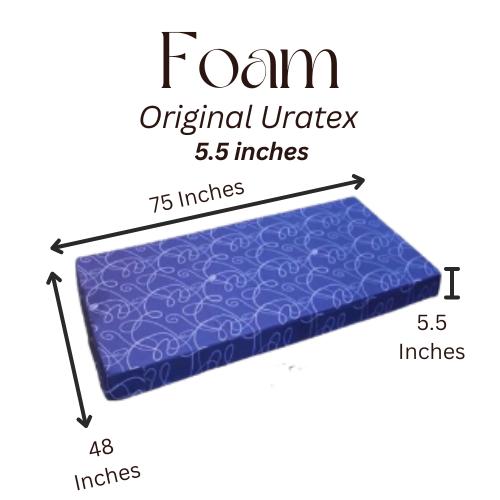 Original Uratex Foam 5.5 Inches SIngle and Double Thick - TikTok Shop ...