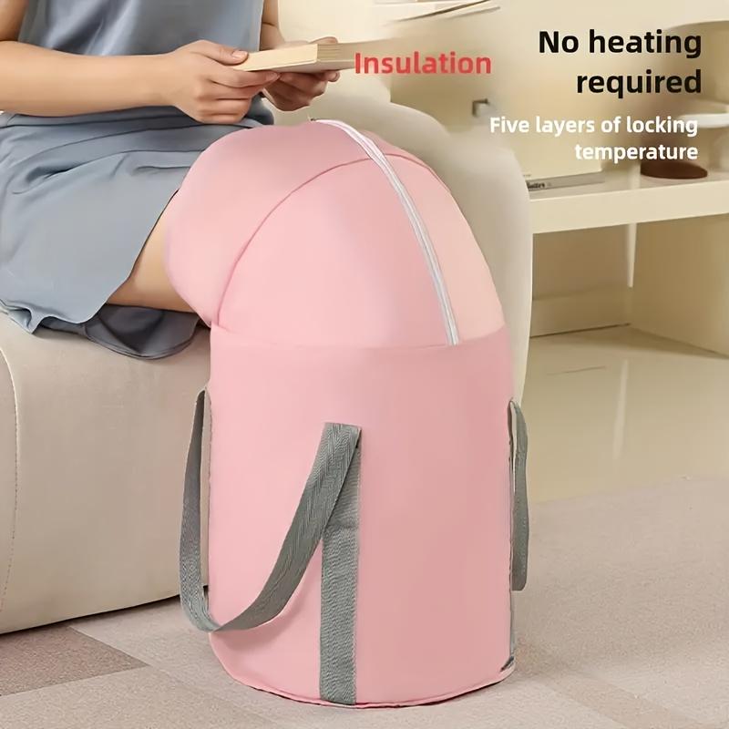 Portable foldable foot bath tub-insulated aluminum foil, knee-high, - TikTok Shop