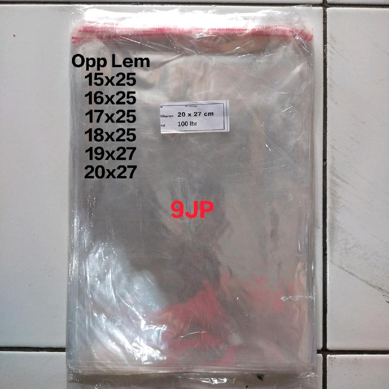 Plastik Opp Lem Bening uk 15x25 / 16x25 / 17x25 / 18x25 / 19x27 - Shop ...