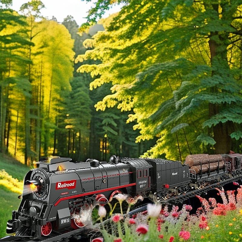 REALISTIC Steam Train Set | 2Hrs+ Playtime & Silent Operation - TikTok Shop