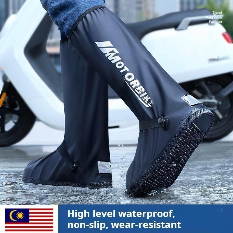Rain shoe cover PVC high tube waterproof shoe cover Outdoor rainy ...