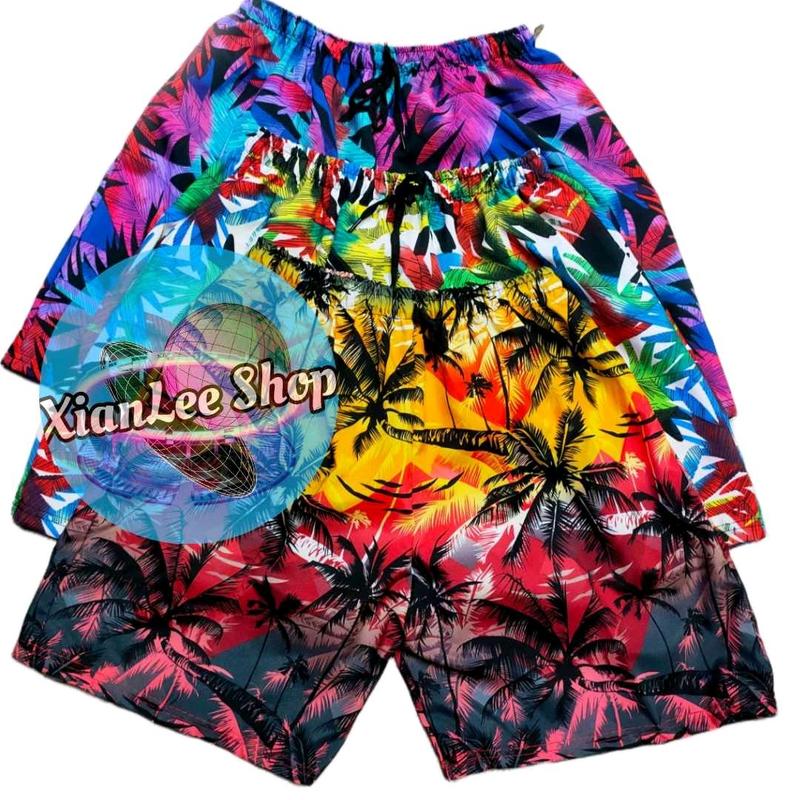 6pcs nah!!! Unisex Adult taslan short "HAWAIIAN" design fit size ...