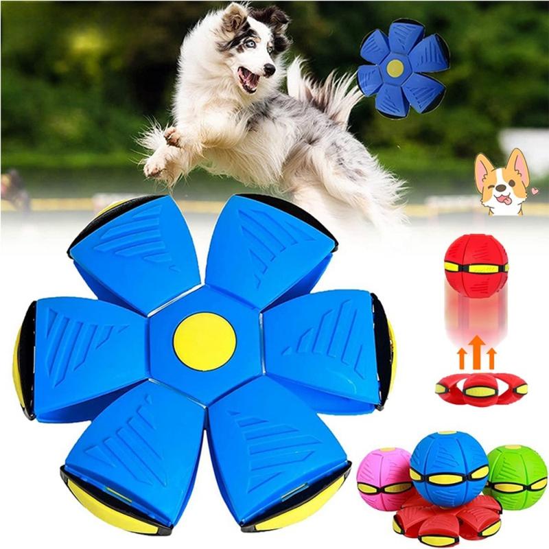 Interactive Flying Saucer Ball Dog Toys Magic Funny Pet Toy Flying ...