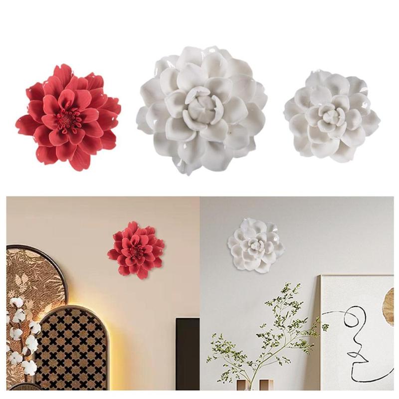 Hiasan Dinding Bunga Seramik, Saiz Padat, Sesuai untuk Ruang - TikTok ...
