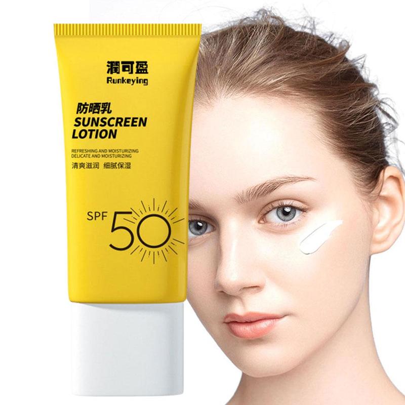 Women's Facial Sunscreen SPF 50+ UV Protection Waterproof Outdoor ...