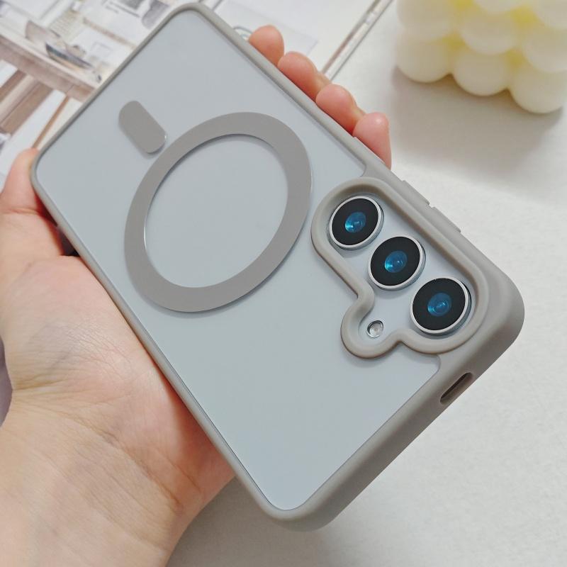 Luxury Acrylic Magnetic Wireless Charging Phone Case For Samsung ...