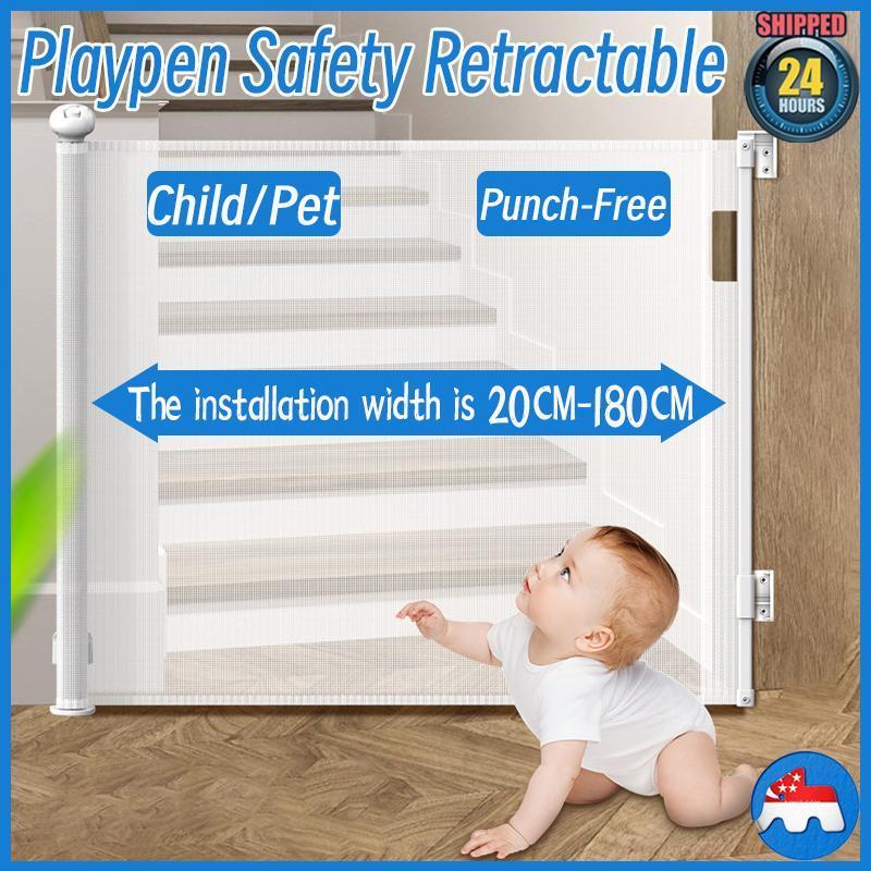 [In Stock]Playpen Safety Retractable Gate Child Safety Barrier - TikTok ...