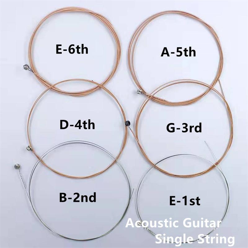 xgys Acoustic Guitar Strings E B G D A Single String Gauges - TikTok ...