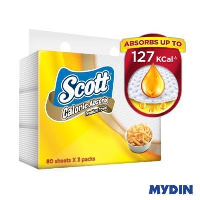 Tuala Dapur Scott Calorie Absorb Soft-Pack (80’s x 3 Pek) - TikTok Shop ...