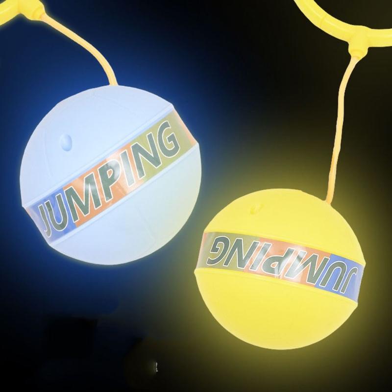 Funny Foot Hoop Ball Luminous Foot Jumping Ball Swing Exercise - TikTok ...
