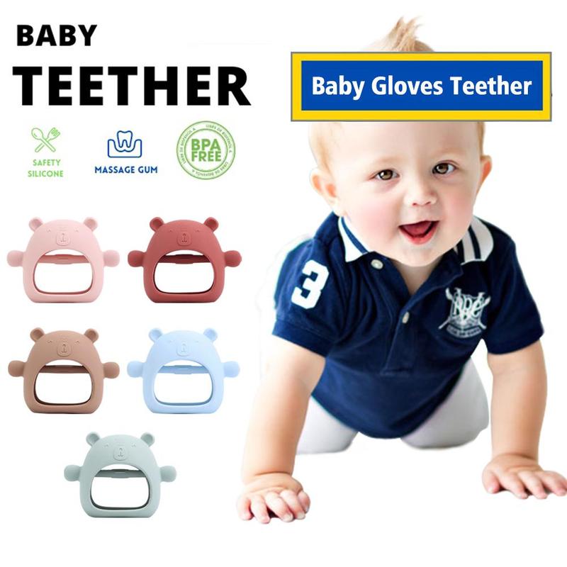 Bear Guard Teethers Bite Baby Soothing Toys Baby Teething Stick ...