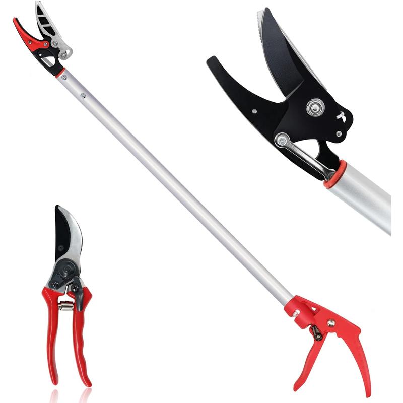 32-Inch Cut and Hold Pruners, Long-Reach Tree Pruner with Rotating ...